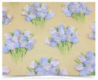 China 2018 Summer Newest Style Laser  Embroidery Fabric 140cm wide for wedding dress for sale