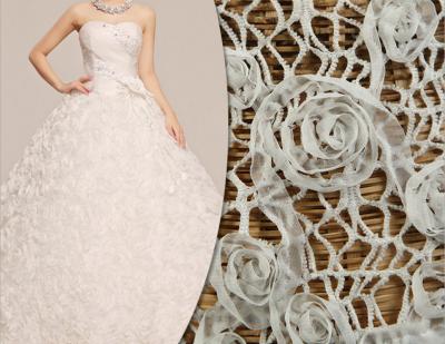 China 2018 Summer Newest Style Rope  Embroidery Fabric 140cm wide for wedding dress for sale