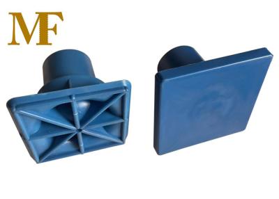 China Blue Color Plastic Rebar Cap Reinforced Concrete Square Protective for sale