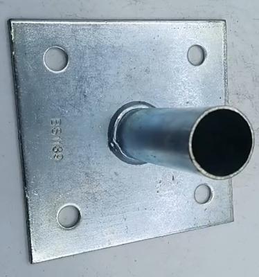 China Swivel Or Fixed Galvanized Pipe Post Universal Steel Scaffold Accessory Base Plate for sale