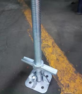 China 37mm Scaffolding Adjustable Hollow Bar Jack Base/Adjustable Solid Bar Screw Jack for sale