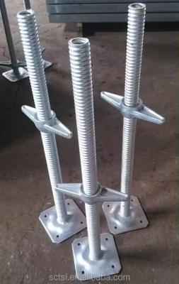 China 37mm Scaffolding Adjustable Hollow Bar Jack Base/Adjustable Solid Bar Screw Jack for sale
