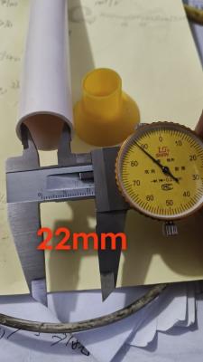 China D22mm PVC Tube Plastic Sleeve with Plastic Cones for Tie Rod Formwork for sale
