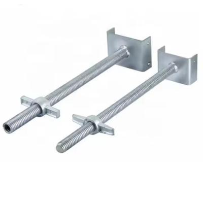 China Jack de base de cabeça U Hôlo e Solid Scaffolding Steel Screw Base Jack para Construção à venda
