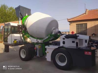 China Four Wheels Self Loading Small Mini Concrete Mixer Truck With Electronic Weighing System for sale