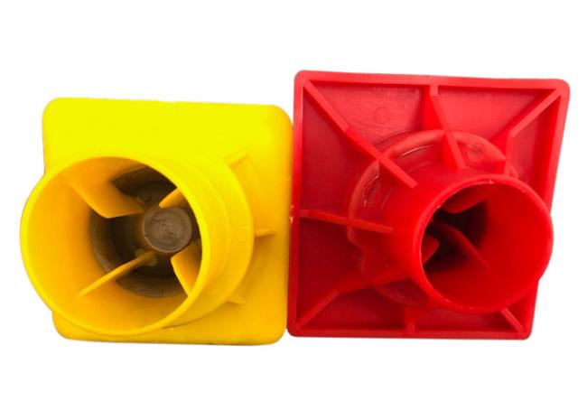 Orange Square Plastic Rebar Safety Caps The Essential Safety Gear for Construction