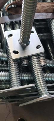 Cina vite senza cuciture Jack Base dell'impalcatura della metropolitana d'acciaio di 34*600mm in vendita