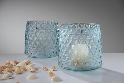 China Handmade  Within Plating Spray Inisde  Glass Vase for sale