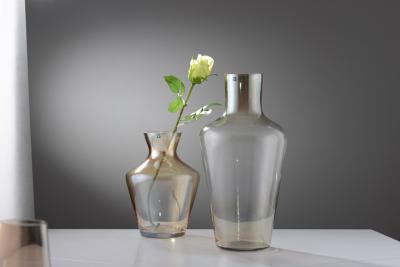 China OEM Handmade Transparent  Glass Vase For Decor for sale