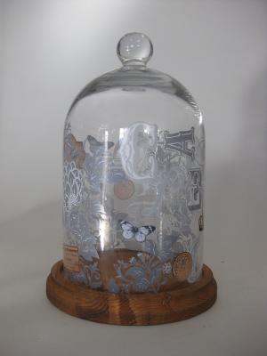 China OEM Handmade  Glass dome for sale