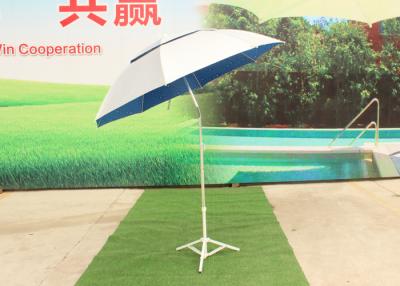 China Silver Sun Beach Umbrella , Blue Water Drop Outdoor Beach Umbrella Anti Uv for sale