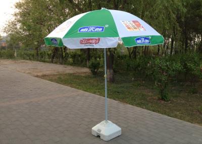 China Digital Printed Outdoor Umbrellas Parasols Wind Resistant With 210D Oxford Fabric for sale