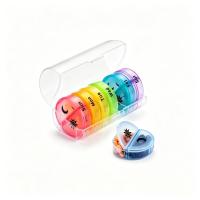 Quality AM PM Pill Case BPA-Free Double-Layer Travel Organizer for sale