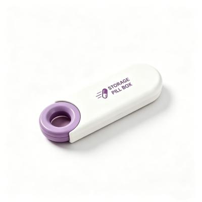 China New Style Hot Selling Capsule Type Travel Pill Storage Box Flip Top case Pills Box Mini Plastic Box for sale