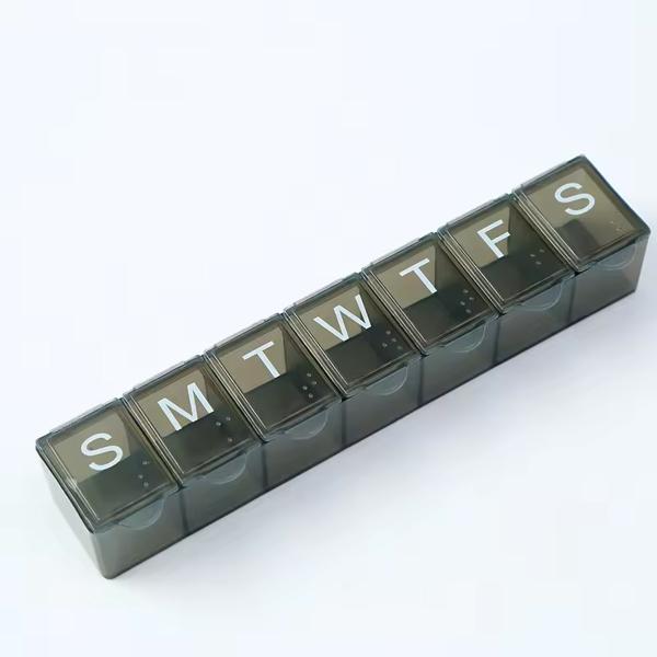 Quality 7-Slot Weekly Pill Case | Translucent Purple Medical Gift for sale