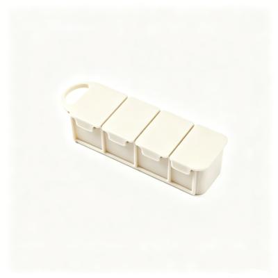 China 4-Slot Medical PP Pill Case Matte Finish Airtight Gift Box for sale