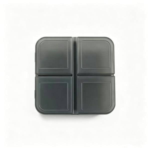 Quality Square Pill Box BPA-Free Translucent Travel Case for sale