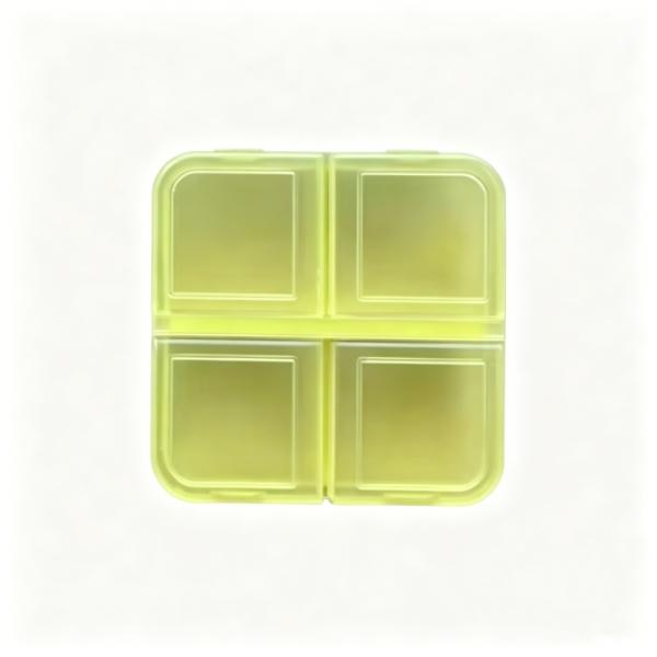 Quality BPA-Free 4-Slot Pill Case Airtight Medical Promo Gift for sale