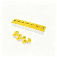 Quality 7-Slot Weekly Pill Case Matte Finish Medical Promo Gift Case for sale