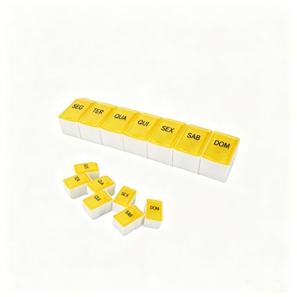 Quality 7-Slot Weekly Pill Case Matte Finish Medical Promo Gift Case for sale