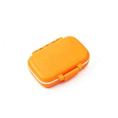 China Portable travel-friendly, eco-friendly wheat straw pillbox for storing medicines taken three times a day, morning and evening. for sale