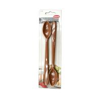 Quality Long Handle Ice Cream Spoons Smooth Reusable Plastic Spoons For Home Kitchen for sale