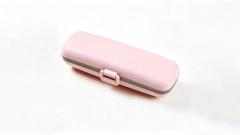 Customized Logo Wheat Straw Pill Dispenser Container Medicine Case Promotion 7 Day Pill Box