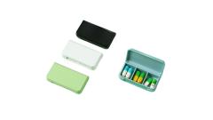 Small Cartoon 3-Grid PP Eco-Friendly Pill Organizer Portable Rectangle Pill Container Individual Com