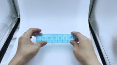 7-Day Mini Pill Organizer BPA-Free Medical PP Keychain Case