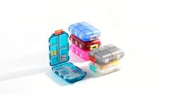 Portable PP Pill Storage Hot Selling 10 Compartments Pill Organizer Medicine Container Box