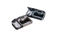 Wholesales Clear Plastic Medicine Storage Compartment Box with Pill Cutter Splitter