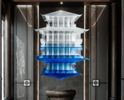 China Custom-make hotel & home & office indoor ornaments, chinese arcient building artwork. for sale
