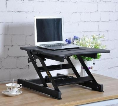 China Converter Ergonomic Sit to Stand Desk Gas Spring Office Workstation Anti Fatigue Stand up Down Desk for sale