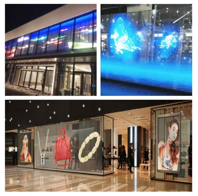 outdoor transparent film led screen