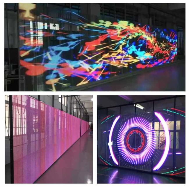 P3.91-7.82 LED facade transparent led screen