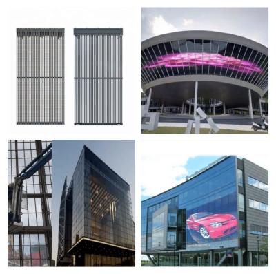 Cina Alta luminosità LED Mesh Screen Outdoor P10.4mm 1000x1000mm DIP346 LED in vendita