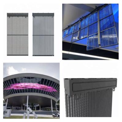 Cina Alta luminosità LED Mesh Screen Outdoor P10.4mm 1000x1000mm DIP346 LED in vendita