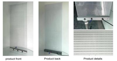 China Indoor P6.5 LED Transparent Film Screen LED Transparent Display Customized Panel Size 5500nit for sale