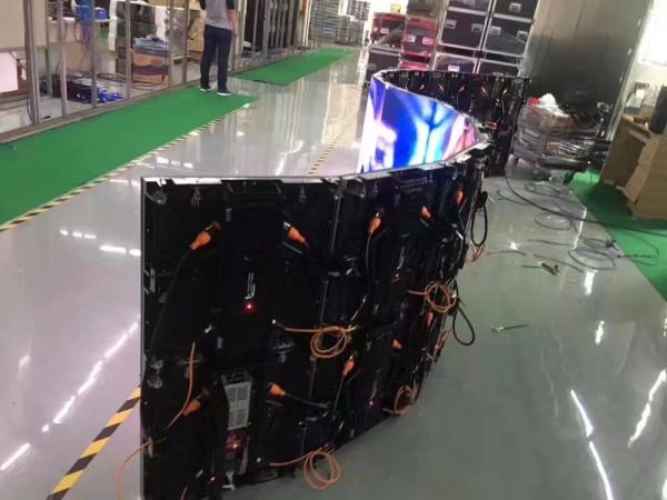 P3mm Flexible Curved LED Display IP65 Waterproof 3840Hz High Refresh Rate