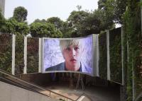 China Large Outdoor Led Display Screens , P16 Arc Shaped Led Display Boards Soft Image for sale