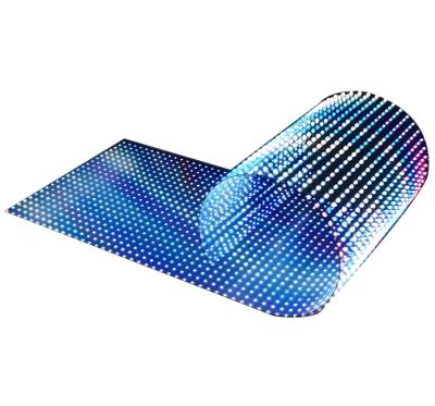 China Innenraum Ultra-Dünne P6 Flexible Transparente LED Film Anzeige 85% Transparenz 3000 Nits 1000mm x 240mm zu verkaufen