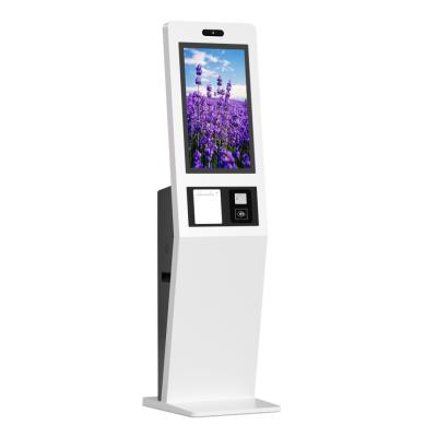 China Smart Capacitive Touch Kiosk with Advanced Biometrics Modular Design and Split-Screen Functionality for sale