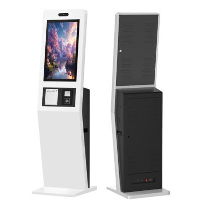 China Smart Capacitive Touch Kiosk with Advanced Biometrics Modular Design and Split-Screen Functionality for sale
