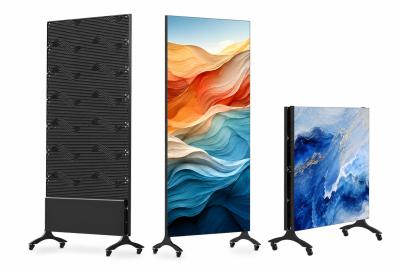 China 1mx2m P1.25mm 33mm Ultra Slim Foldable LED Poster with 3840Hz Refresh Rate for Digital Advertising for sale