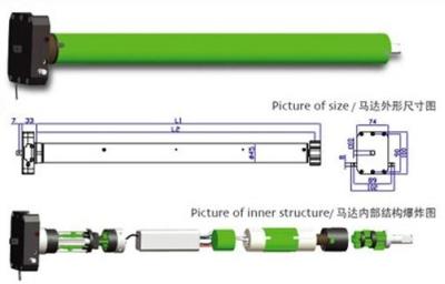 China Electric Venetian  Blinds with Tubular Motor for sale