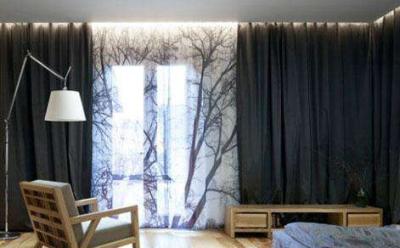 China Motorized Central Opening Curtain with Motor for sale
