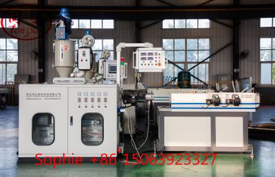 China 9mm-32mm PP PE PVC  flexible cable protection single wall corrugated tube machine production line for sale