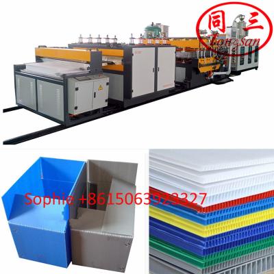 China 2450mm PP plastic sheet extrusion machine for greenhouse corrugated plastic sheets for sale