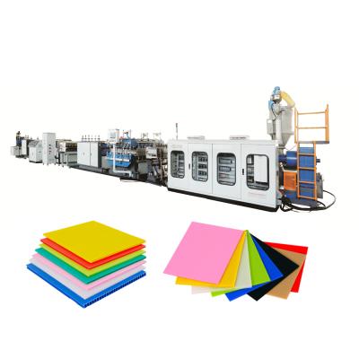 China 1220mm -3000mm PP Hollow Corrugated Package Box Sheet Extrusion Machine Production Line for sale