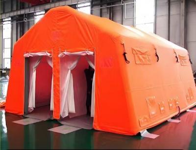 China Fireproof First Aid Lightweight Inflatable Tent Shelter PVC Laminated Airtightness for sale